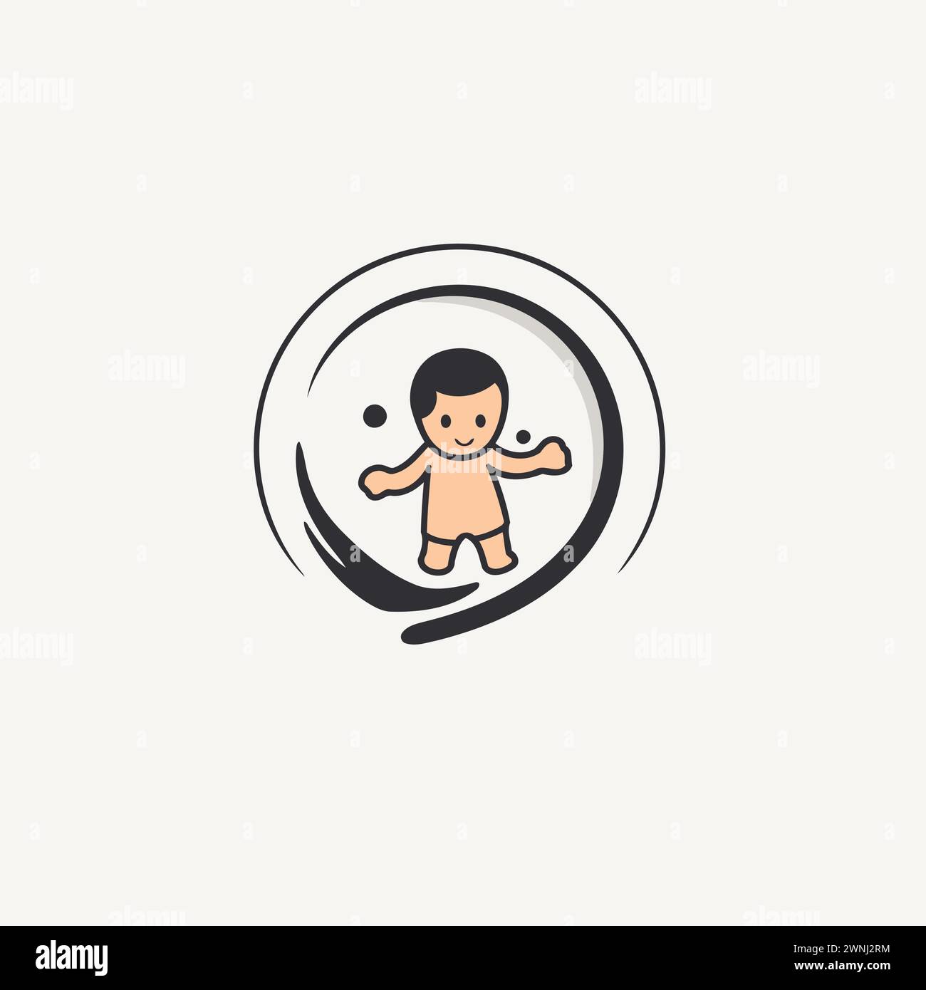 Boy logo hi-res stock photography and images - Alamy