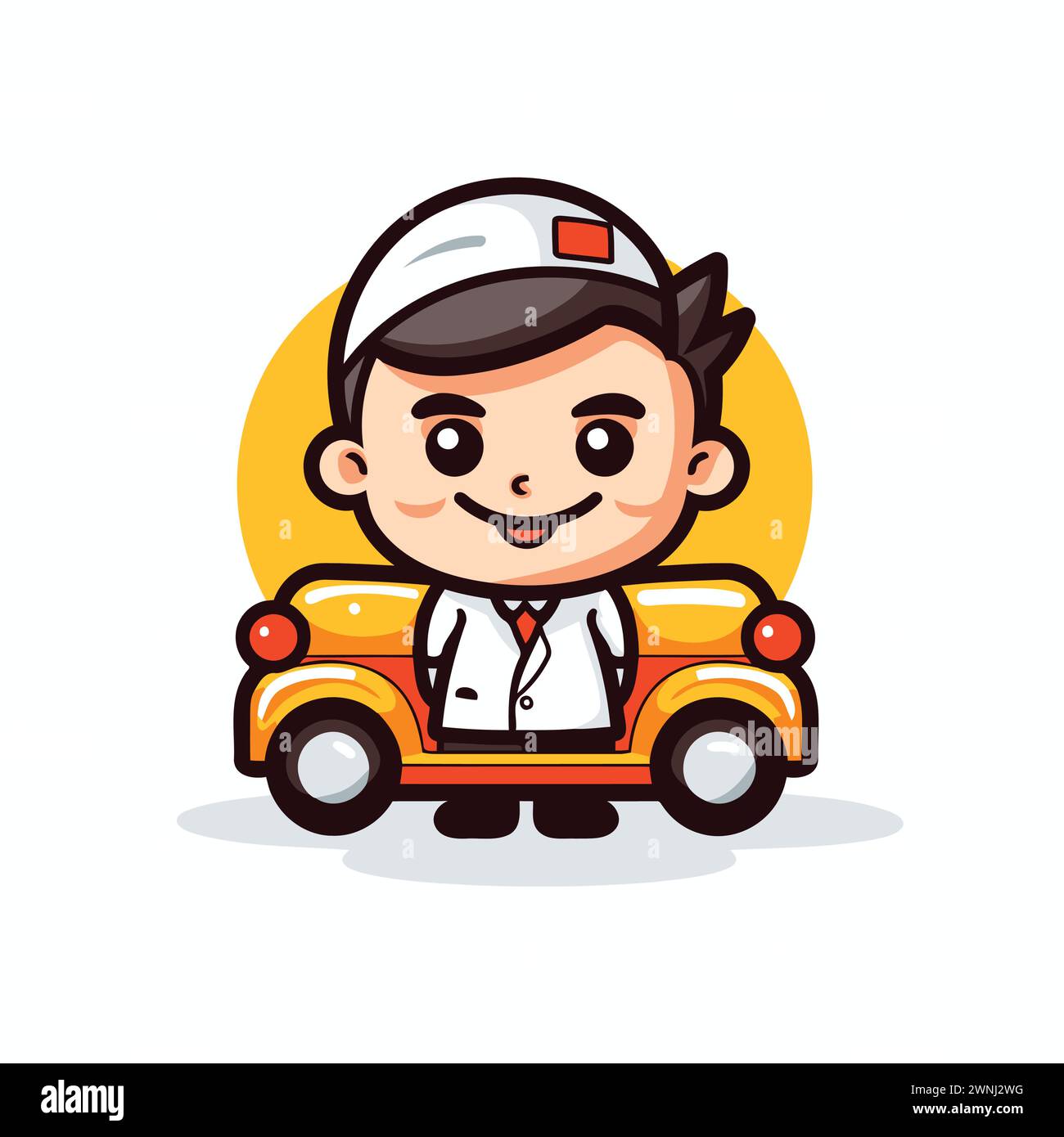 Kid driver Stock Vector Images - Alamy