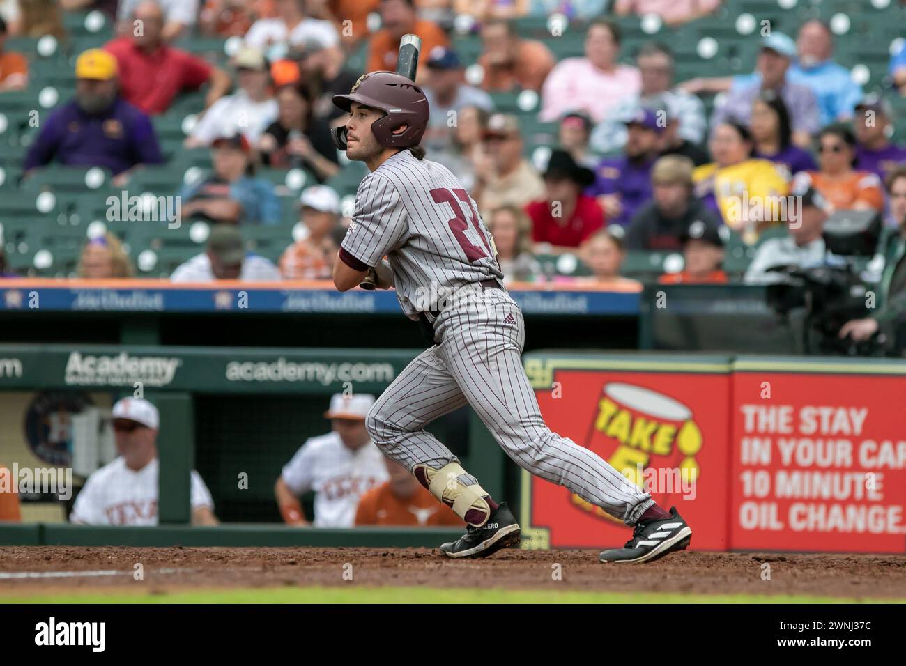 Houston, Texas, USA. 2nd Mar, 2024. Texas State infielder ALEC PATINO ...