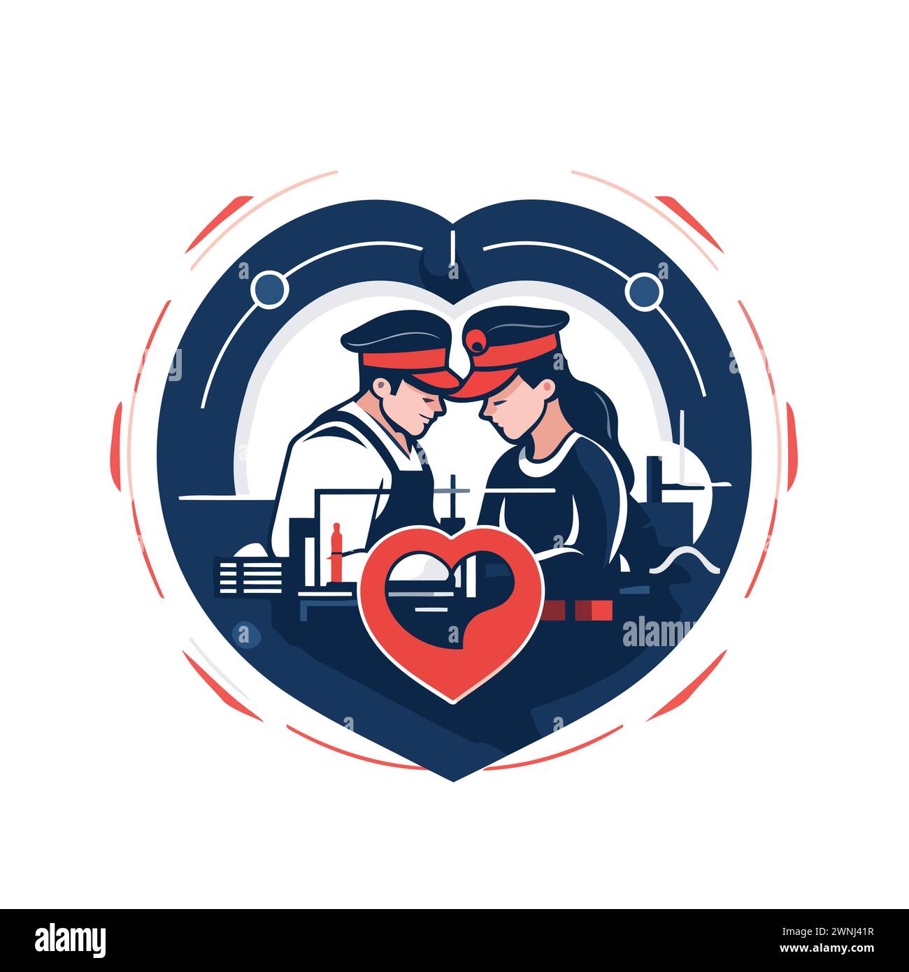 Pilot emblem Stock Vector Images - Alamy