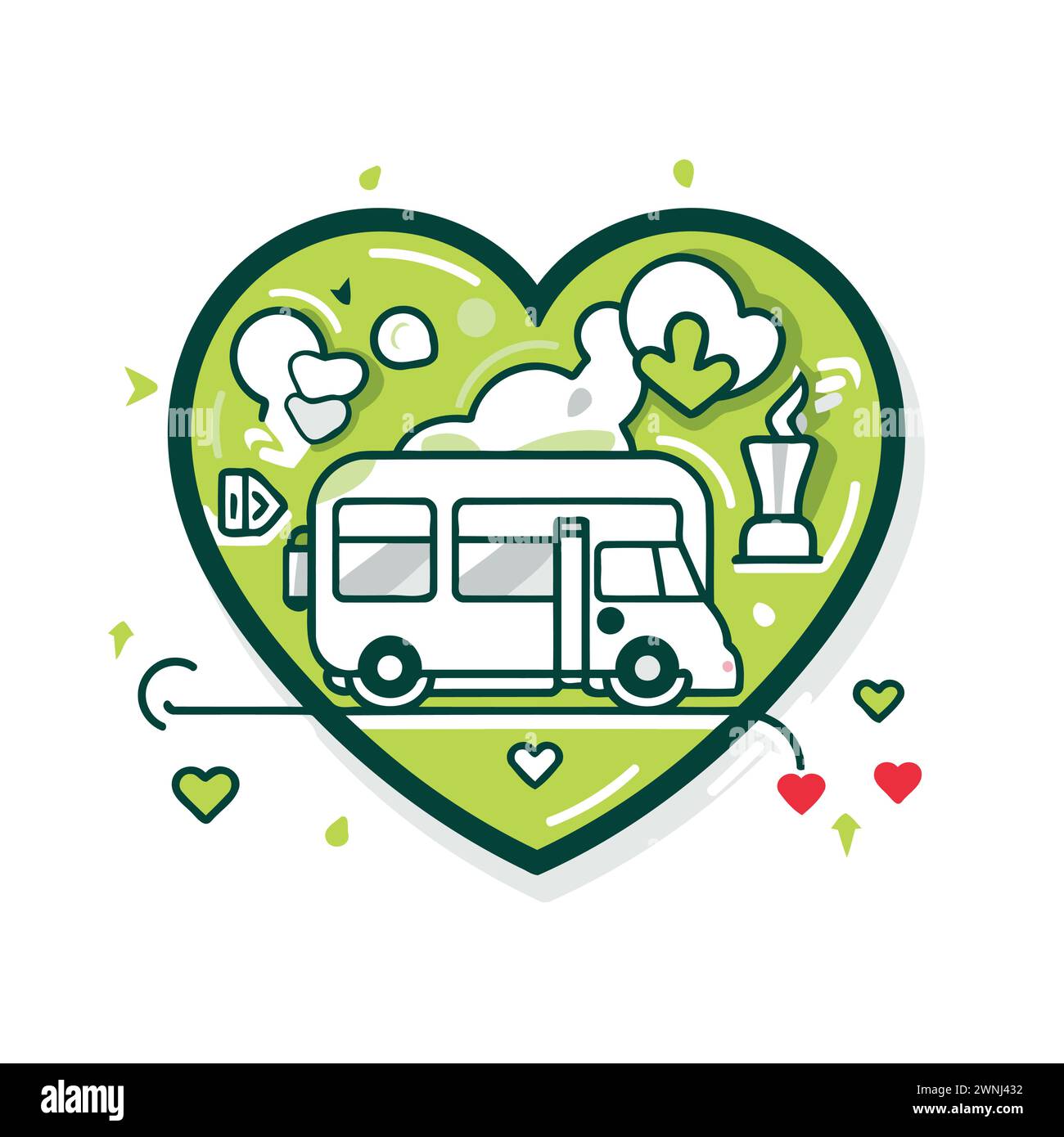 Campervan art Stock Vector Images - Alamy