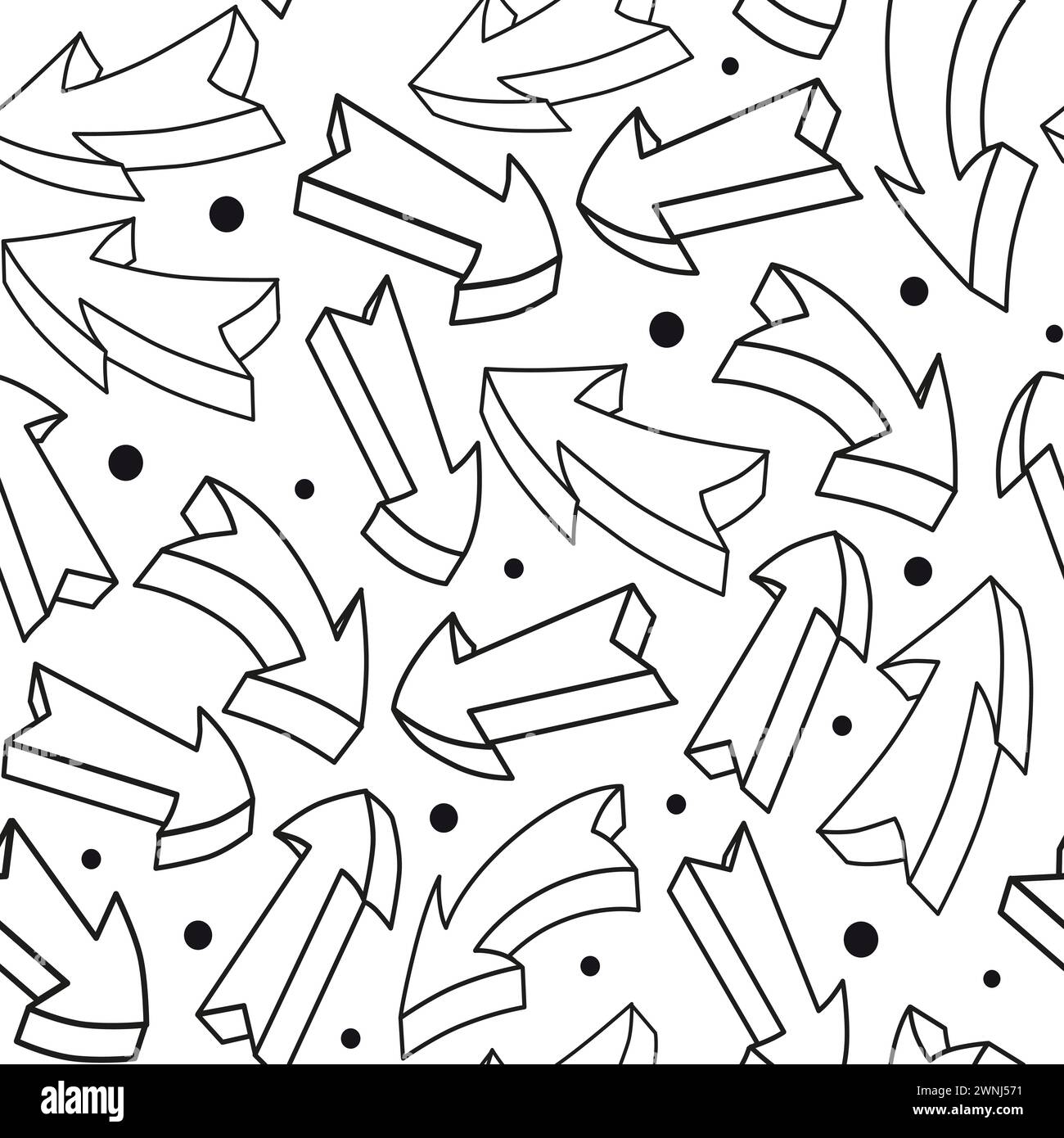 Seamless vector pattern with abstract business arrows. Background of ...