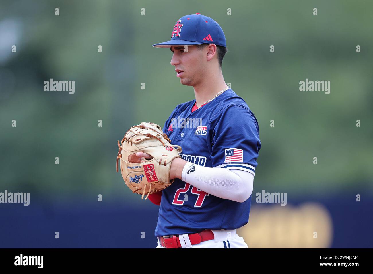 Mobile, Alabama, USA. 02nd Mar, 2024. South Alabama infielder Lucas ...