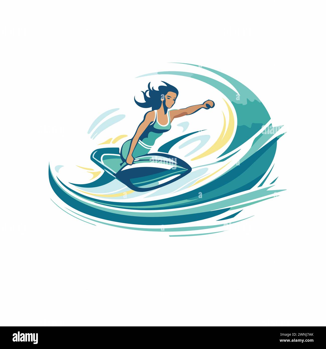 Surfer girl Stock Vector Images - Alamy