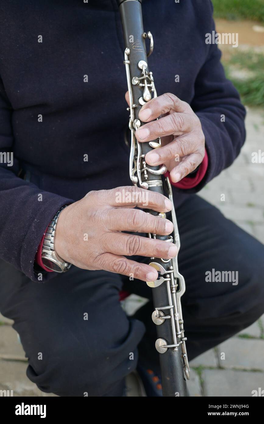 Musician playing on clarinet hi-res stock photography and images - Alamy