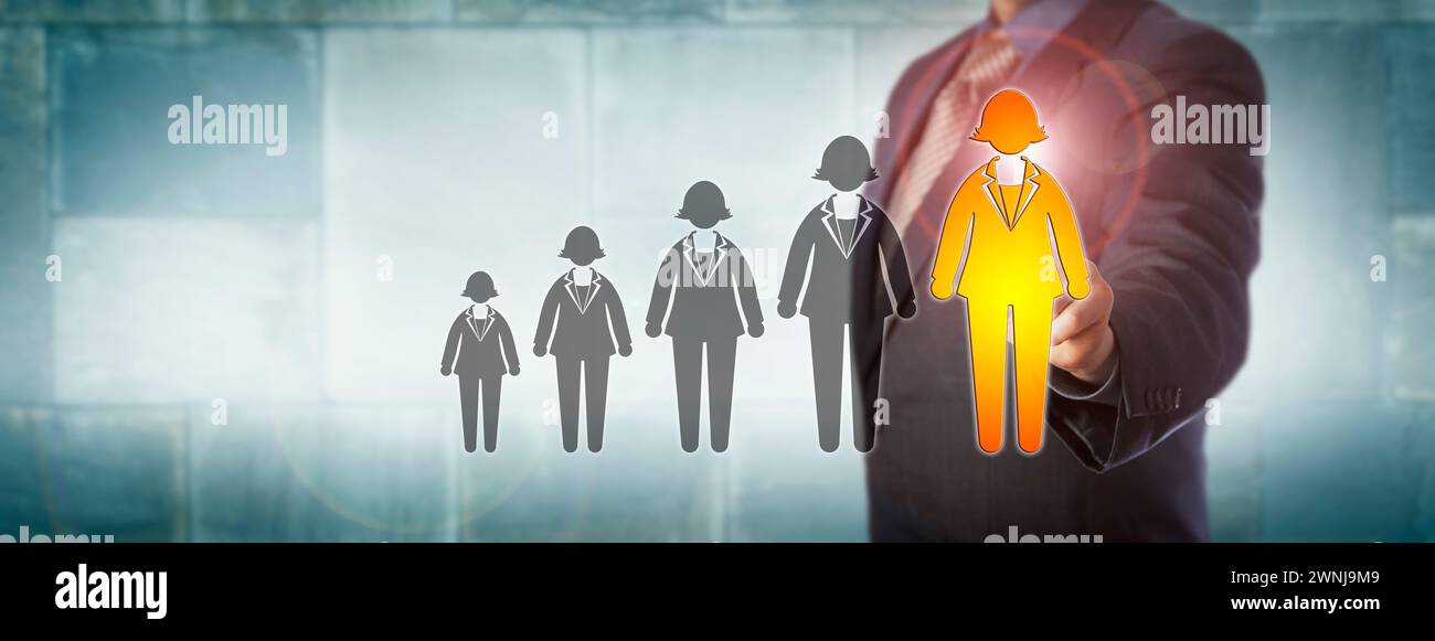 Unrecognizable human resources executive is highlighting the personal ...