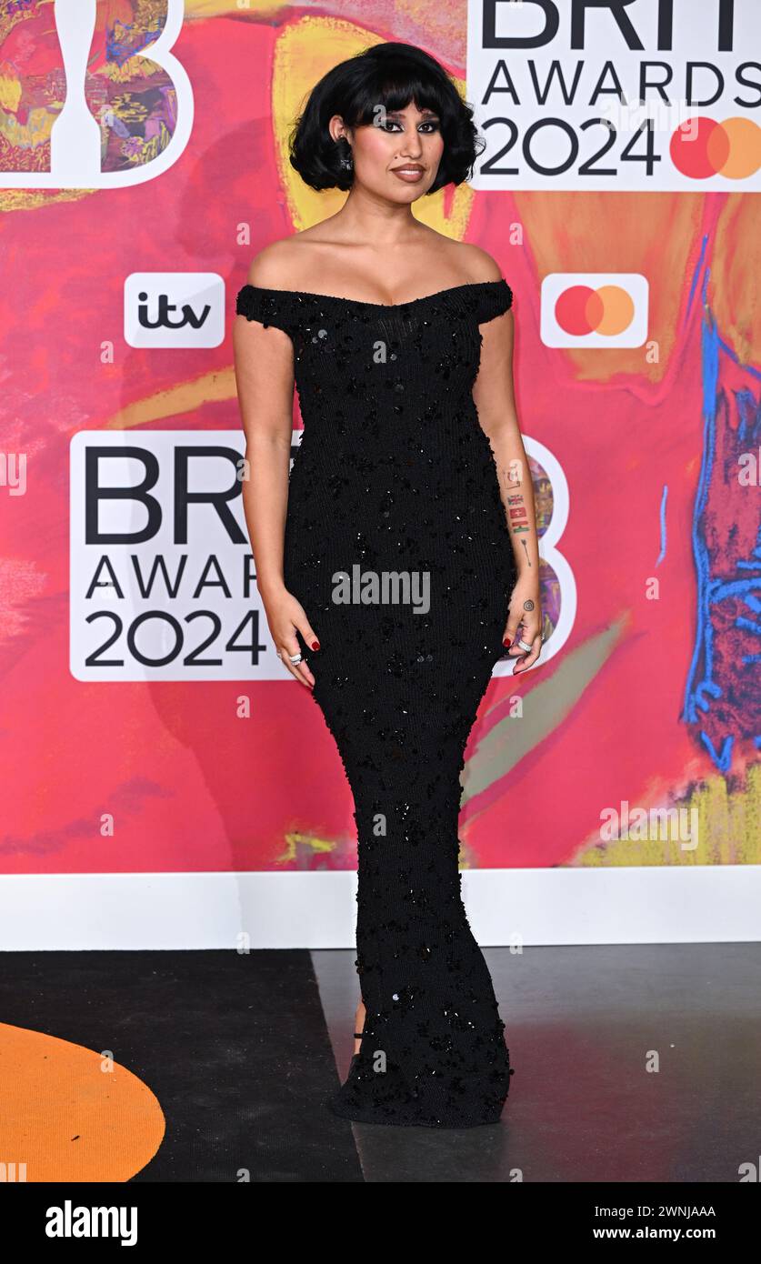London, UK. March 2nd, 2024. EDITORIAL USE ONLY Raye arriving at The ...