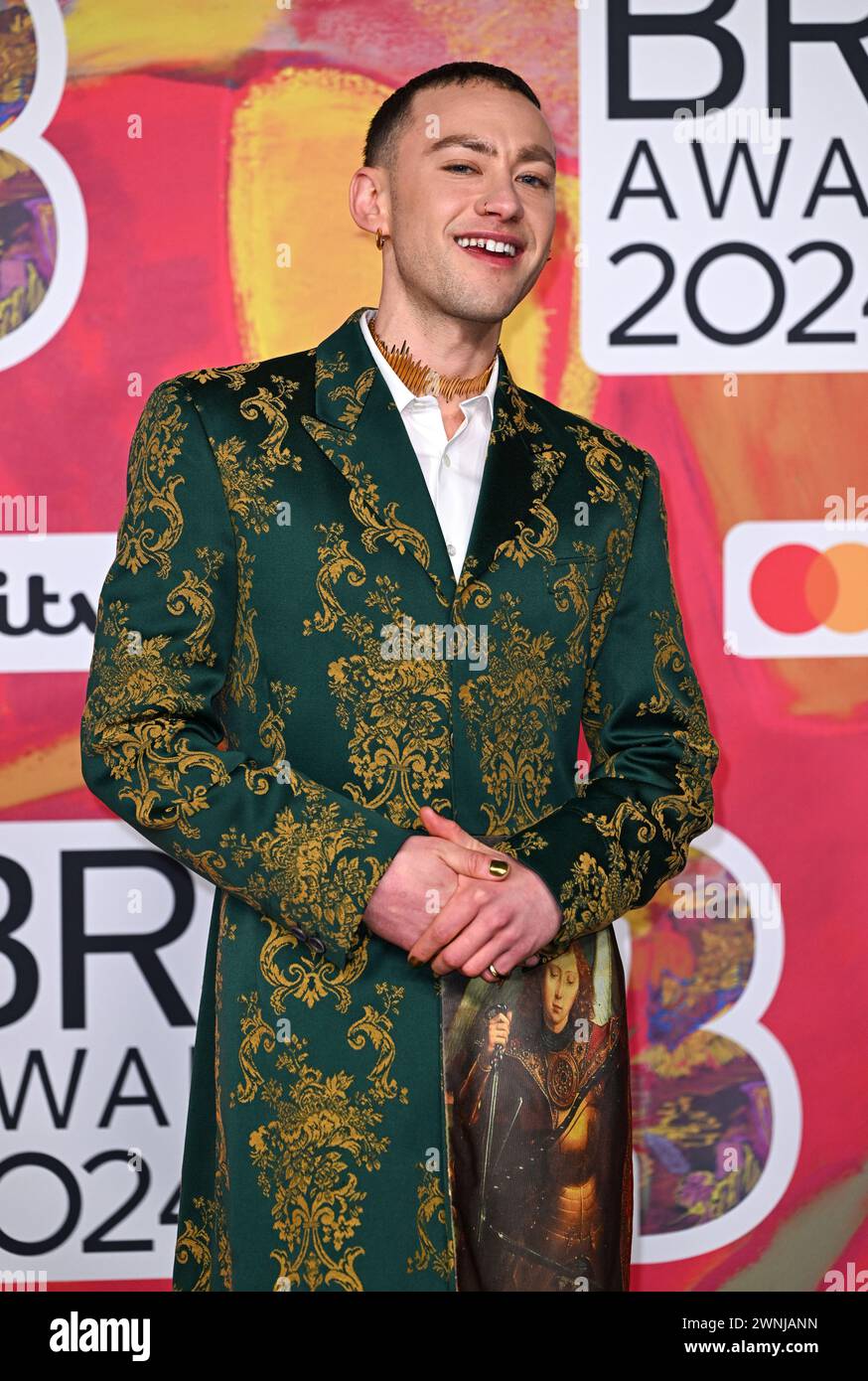 London, UK. March 2nd, 2024. EDITORIAL USE ONLY Olly Alexander arriving ...