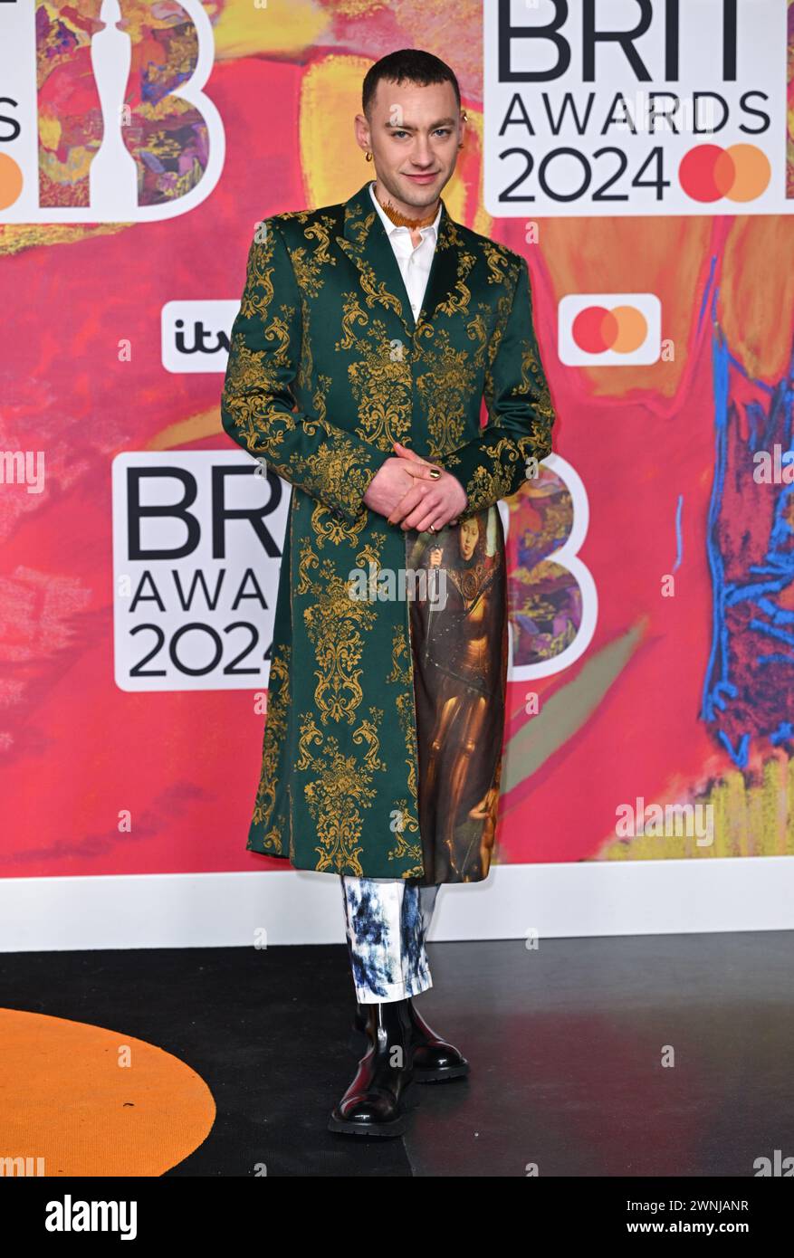 London, UK. March 2nd, 2024. EDITORIAL USE ONLY Olly Alexander arriving ...