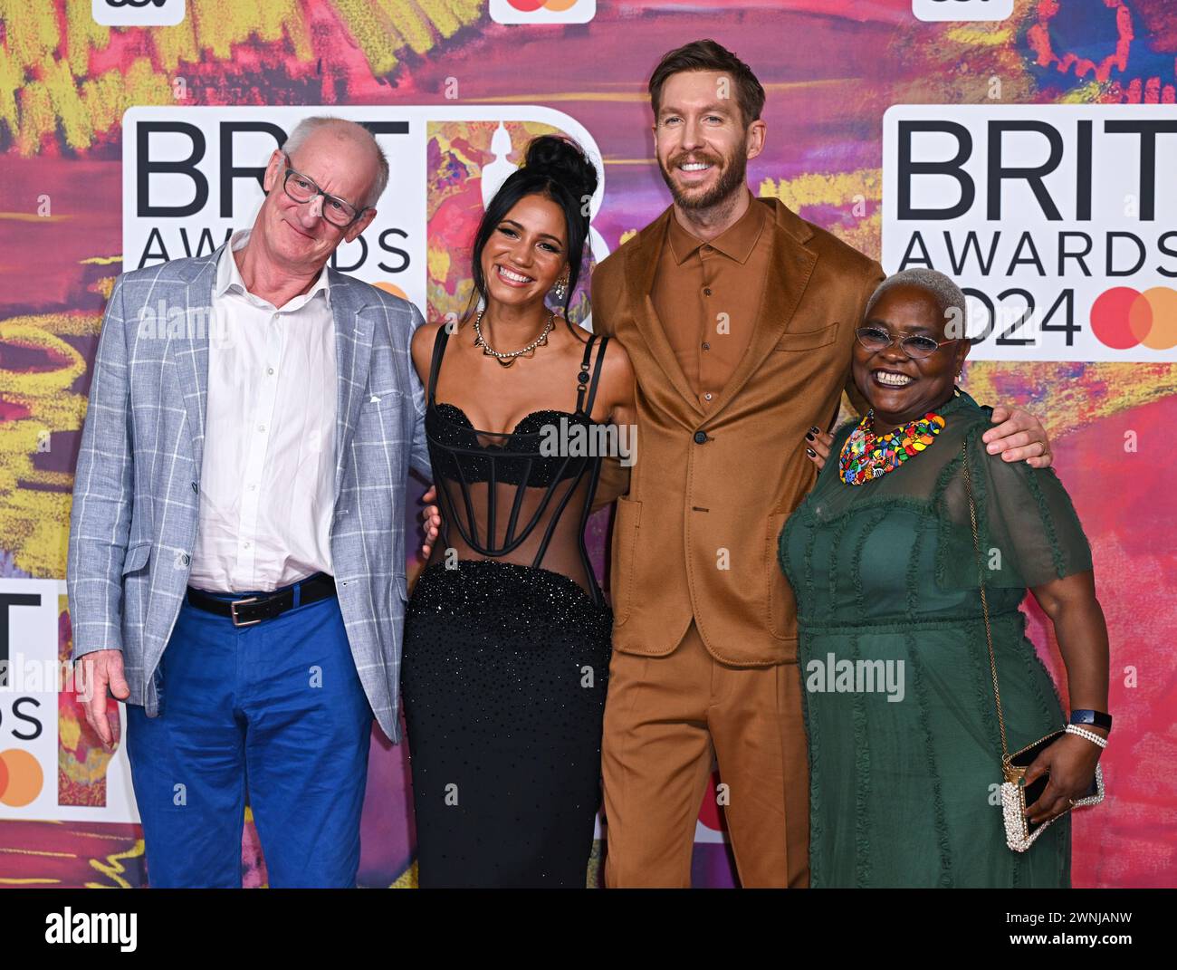 London, UK. March 2nd, 2024. EDITORIAL USE ONLY Calvin Harris, Vick ...