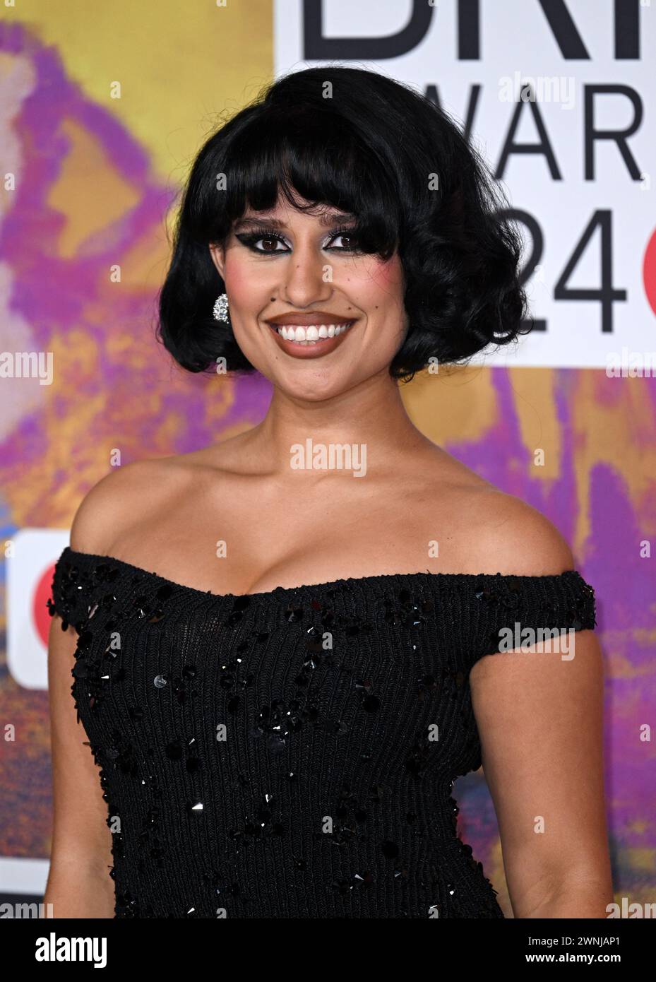 London, UK. March 2nd, 2024. EDITORIAL USE ONLY Raye arriving at The ...
