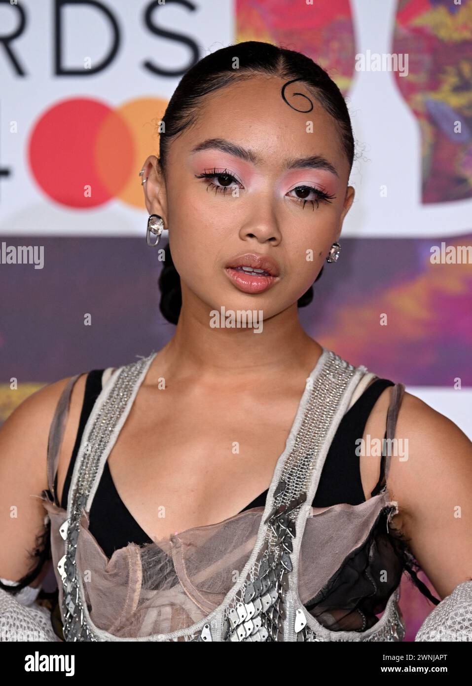 London, UK. March 2nd, 2024. EDITORIAL USE ONLY Griff arriving at The ...