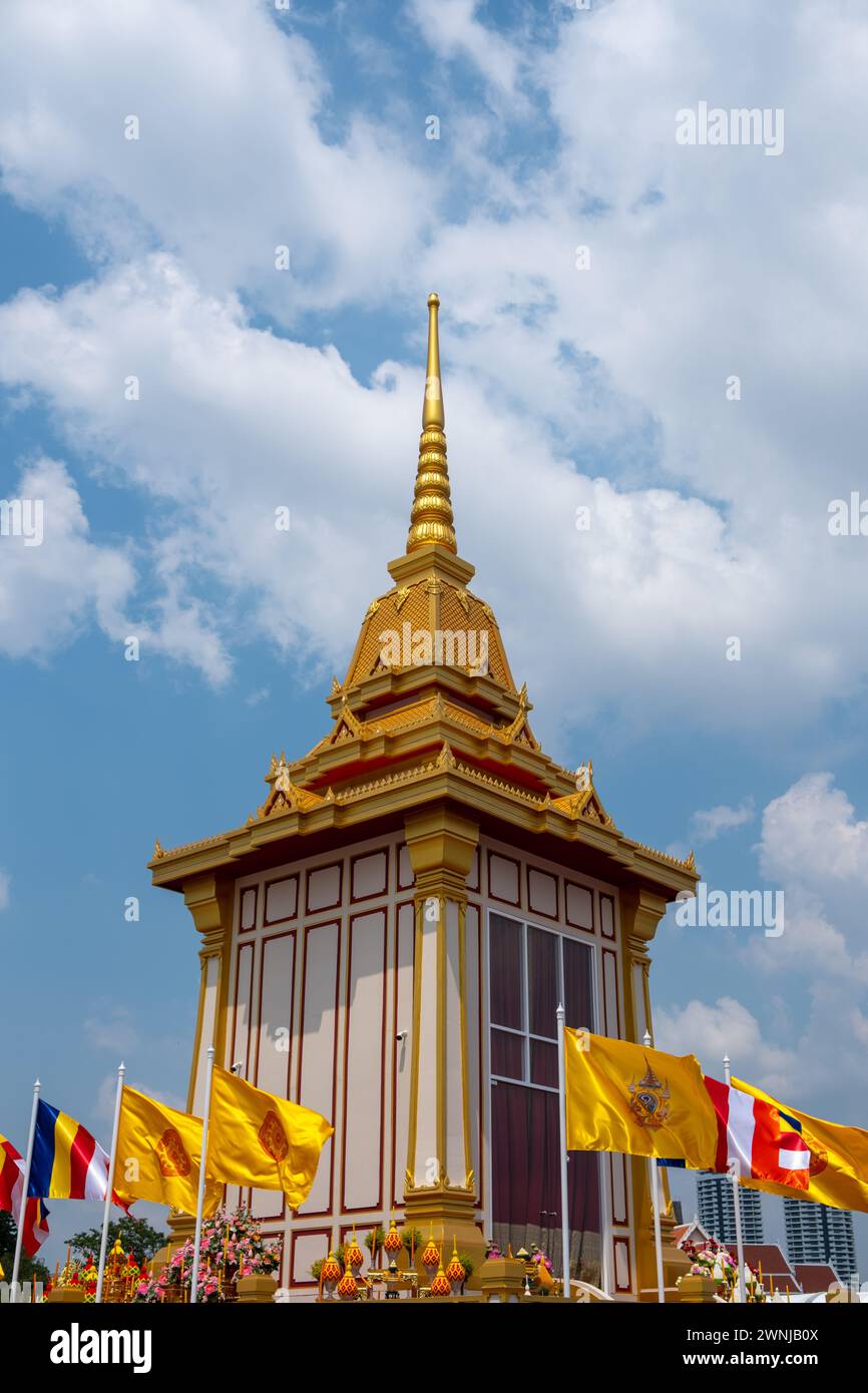 Bangkok, Thailand - 25 February 2024:Shrine of The Holy Relics of Lord ...