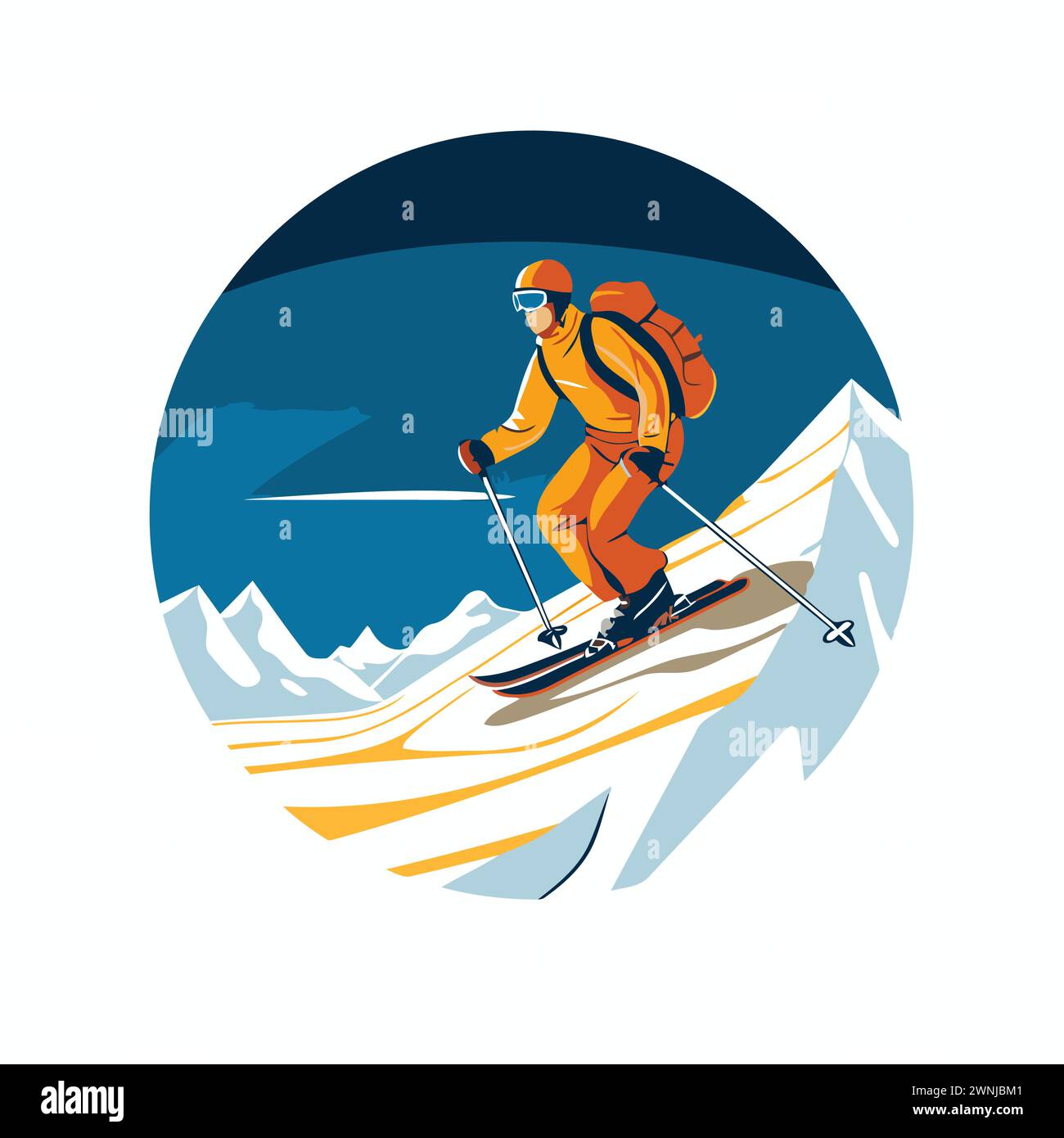 Flat piste Stock Vector Images - Alamy