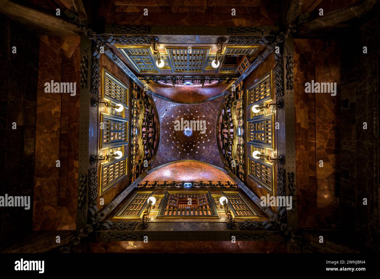 Techo palau guell hi-res stock photography and images - Alamy