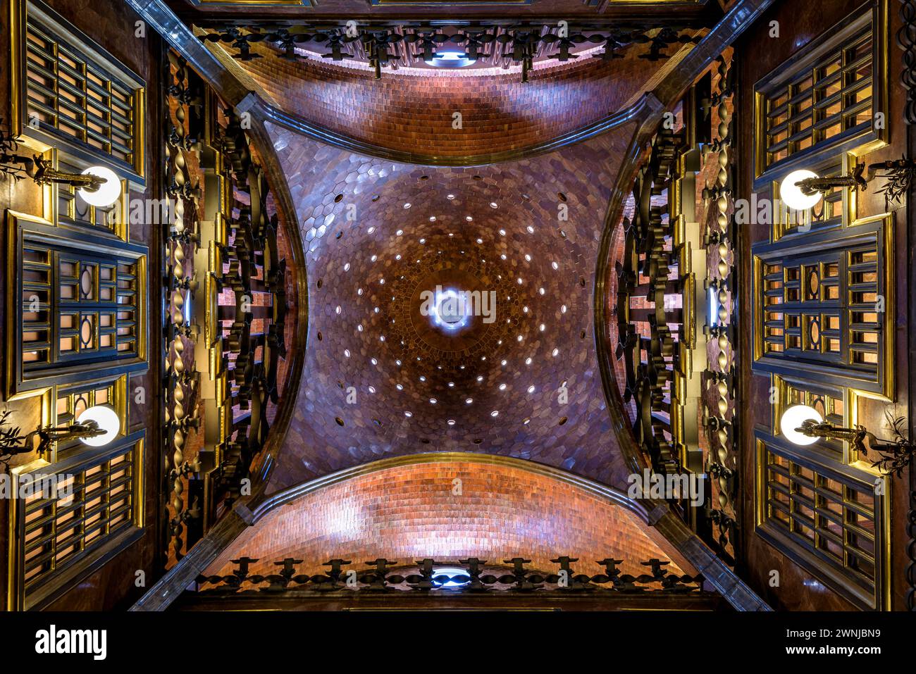 Techo palau guell hi-res stock photography and images - Alamy