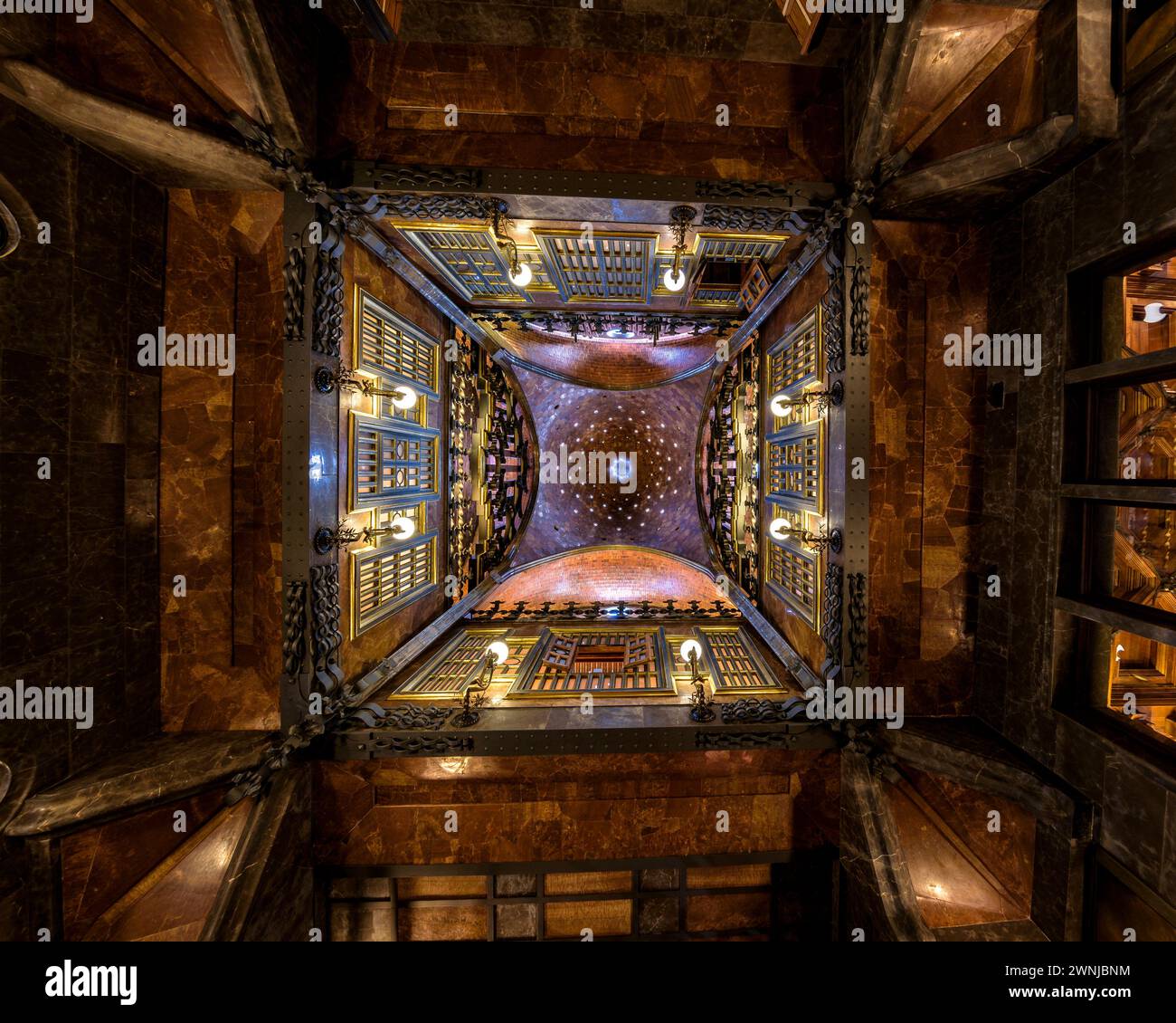 Techo palau guell hi-res stock photography and images - Alamy