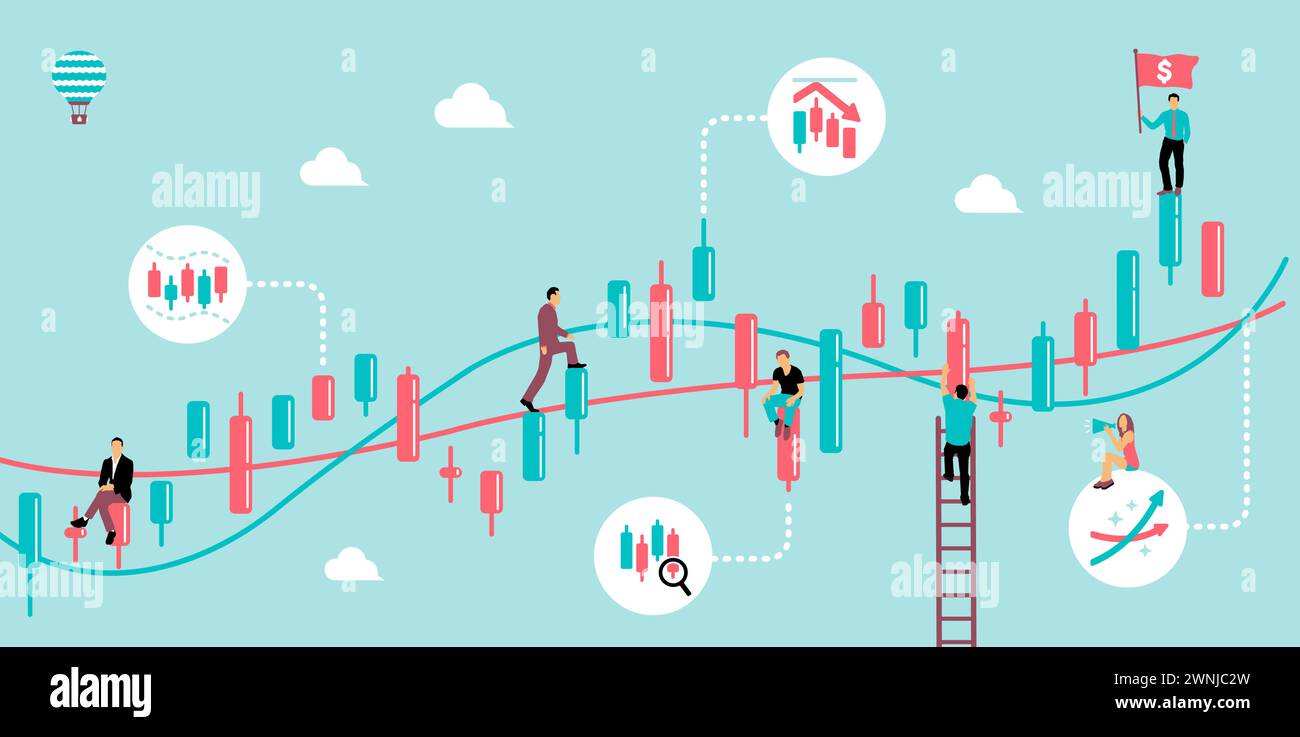 Stock market investment concept Stock Vector Images - Alamy