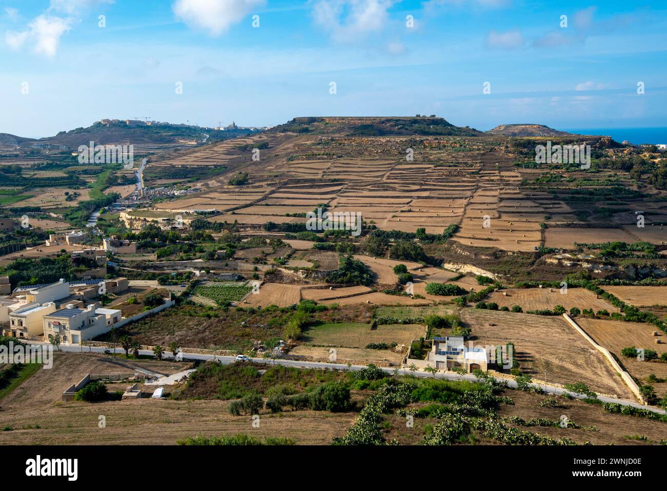 Agricultural Fields on Gozo Island - Malta Stock Photo - Alamy
