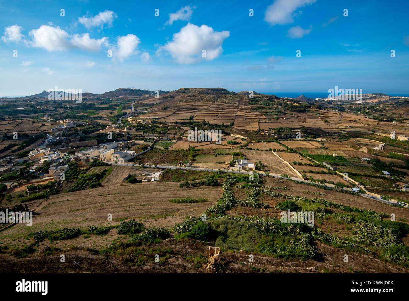 Agricultural Fields on Gozo Island - Malta Stock Photo - Alamy
