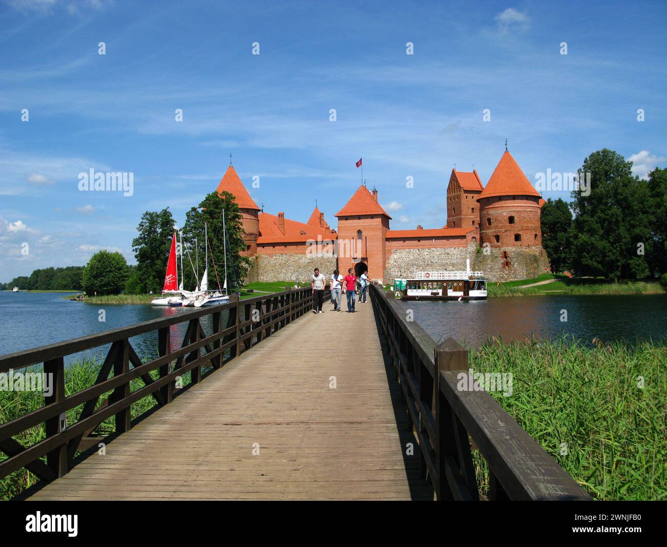 The medieval castle of Trakai, Lithuania Stock Photo - Alamy