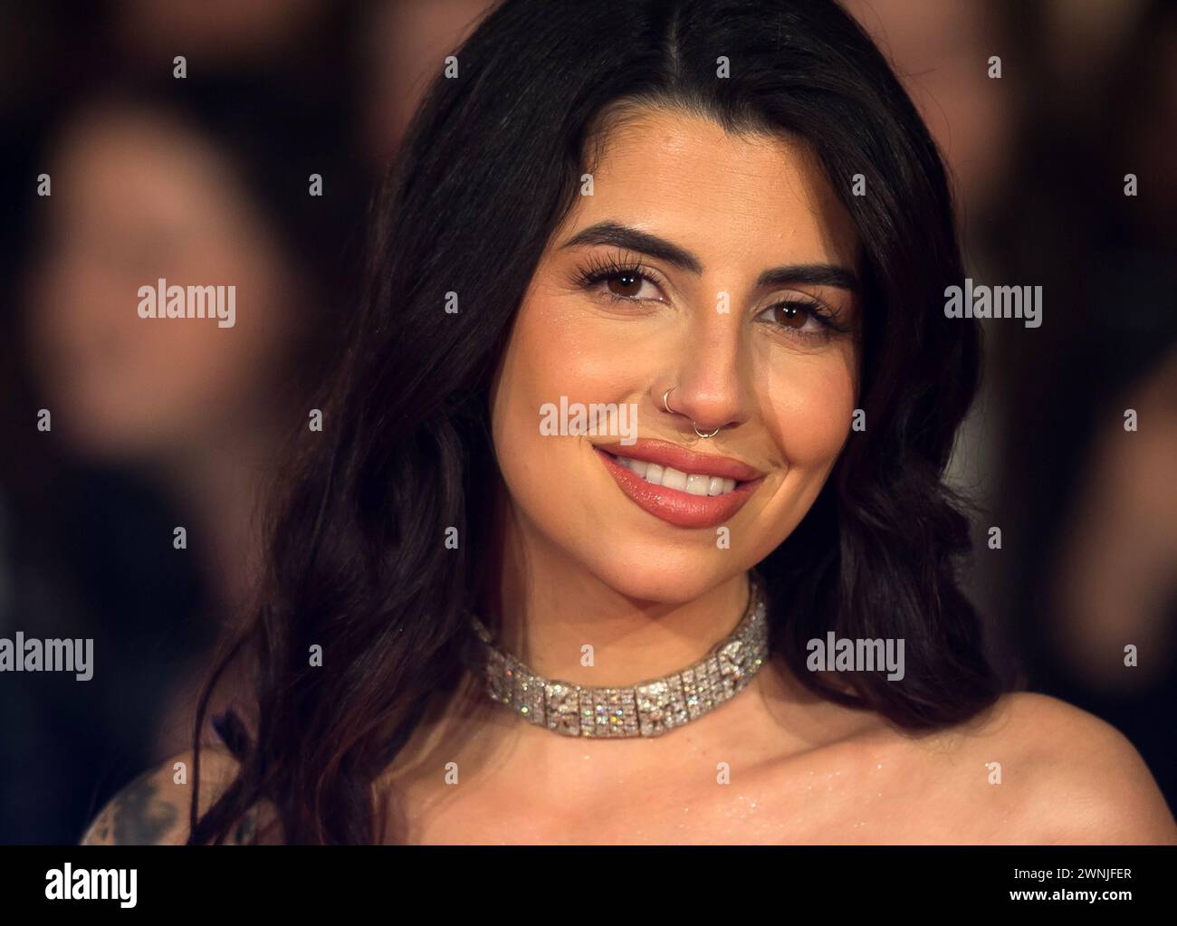 Malaga, Spain. 02nd Mar, 2024. Spanish singer Naiara Moreno, poses on ...