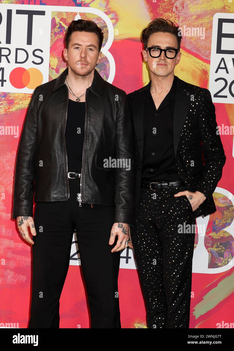 London, UK. 02nd Mar, 2024. Danny Jones and Tom Fletcher of McFly ...