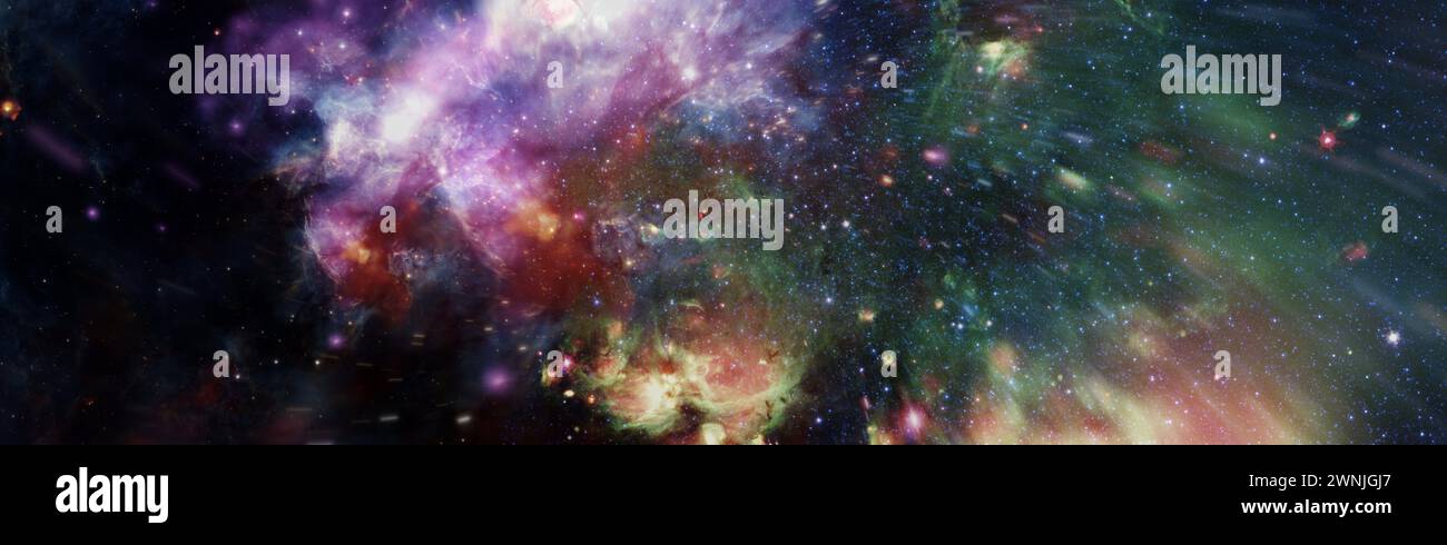 star particle motion on black background, starlight nebula in galaxy at ...