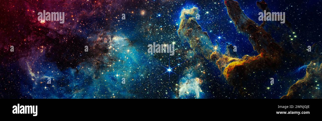 star particle motion on black background, starlight nebula in galaxy at ...