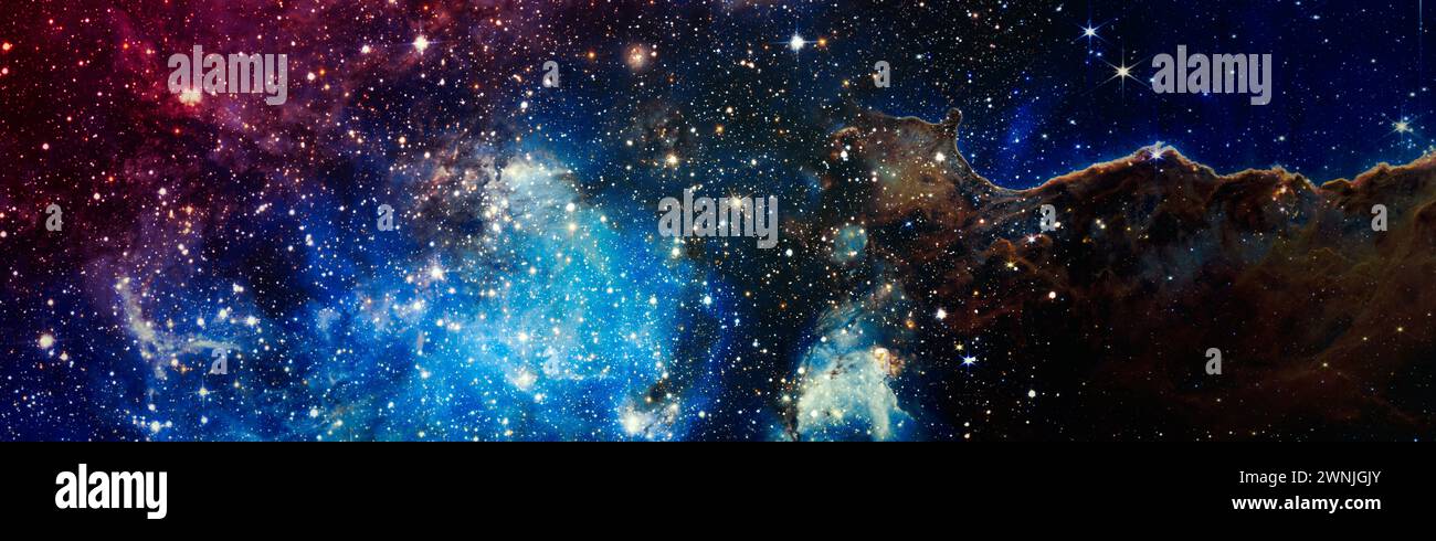 star particle motion on black background, starlight nebula in galaxy at ...