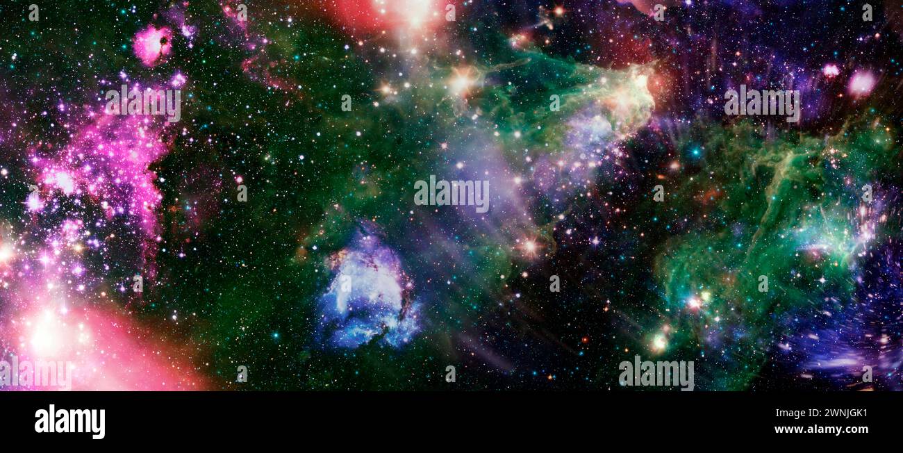 star particle motion on black background, starlight nebula in galaxy at ...