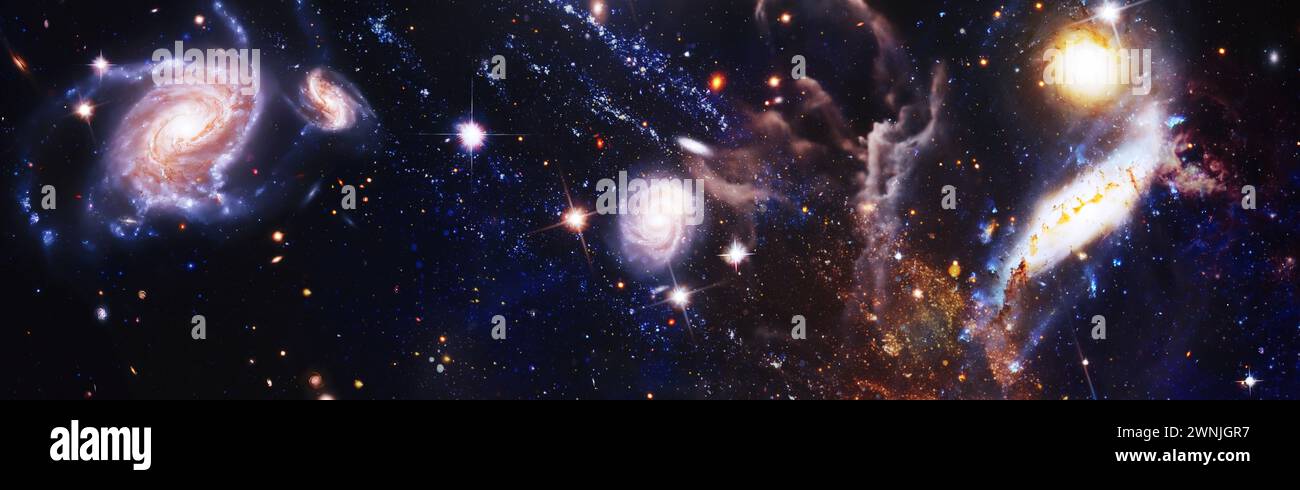 star particle motion on black background, starlight nebula in galaxy at ...