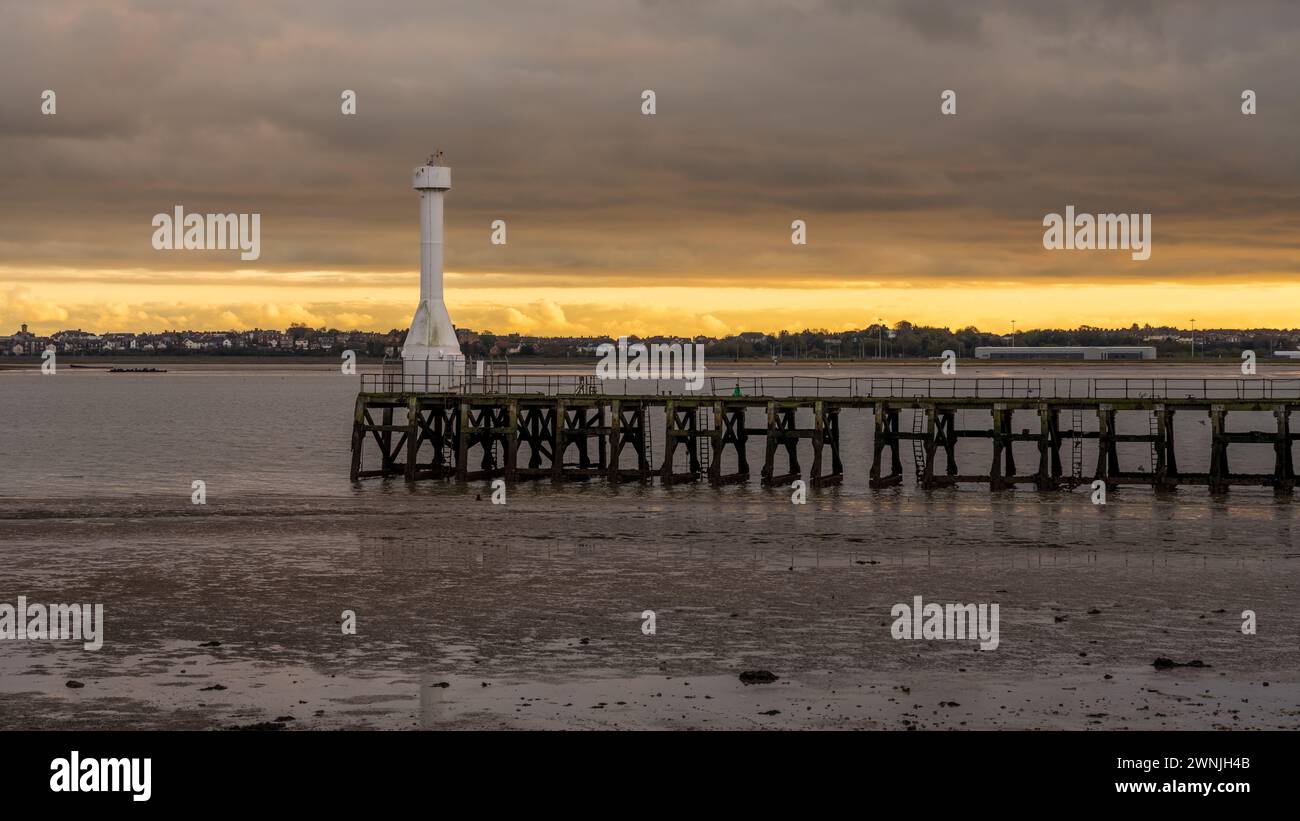 Shotley Gate, Suffolk, England, UK - November 22, 2022: The River Stour ...