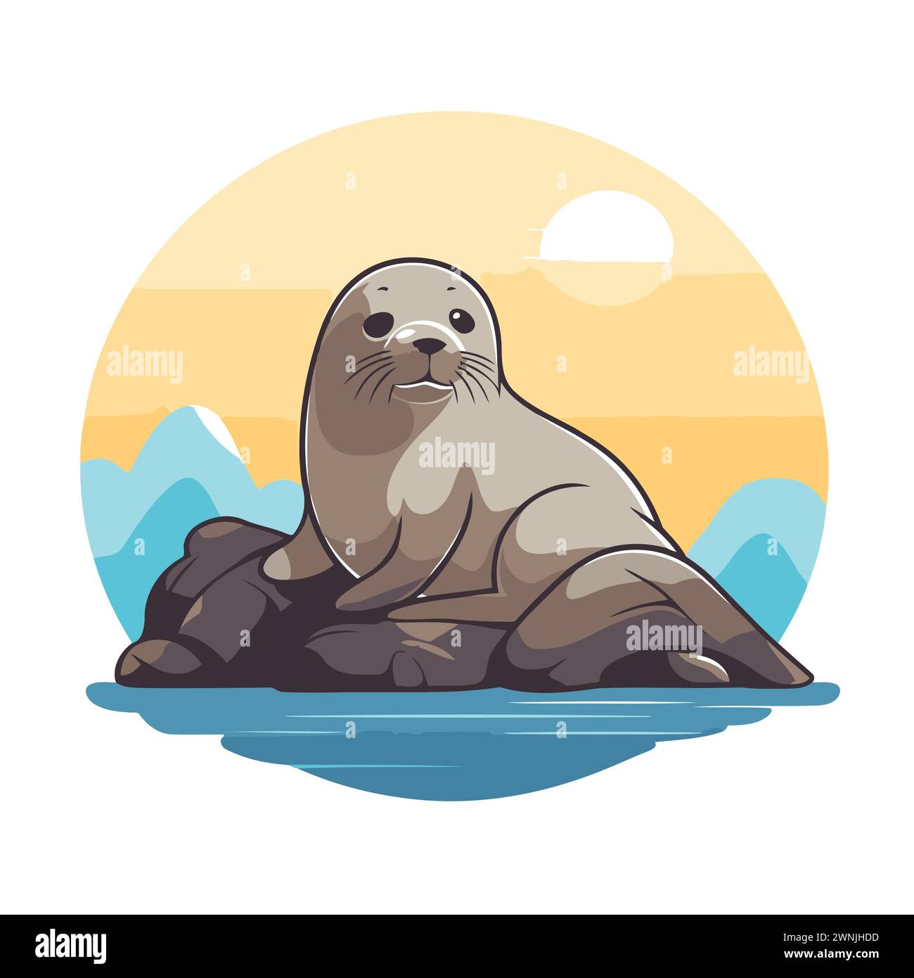 Lion rock art Stock Vector Images - Alamy