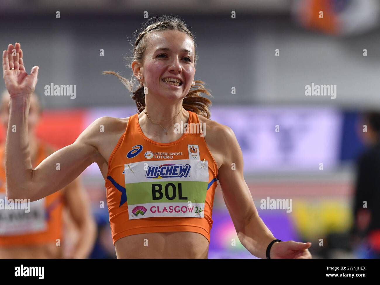 Glasgow, Britain. 2nd Mar, 2024. Femke Bol of the Netherlands ...