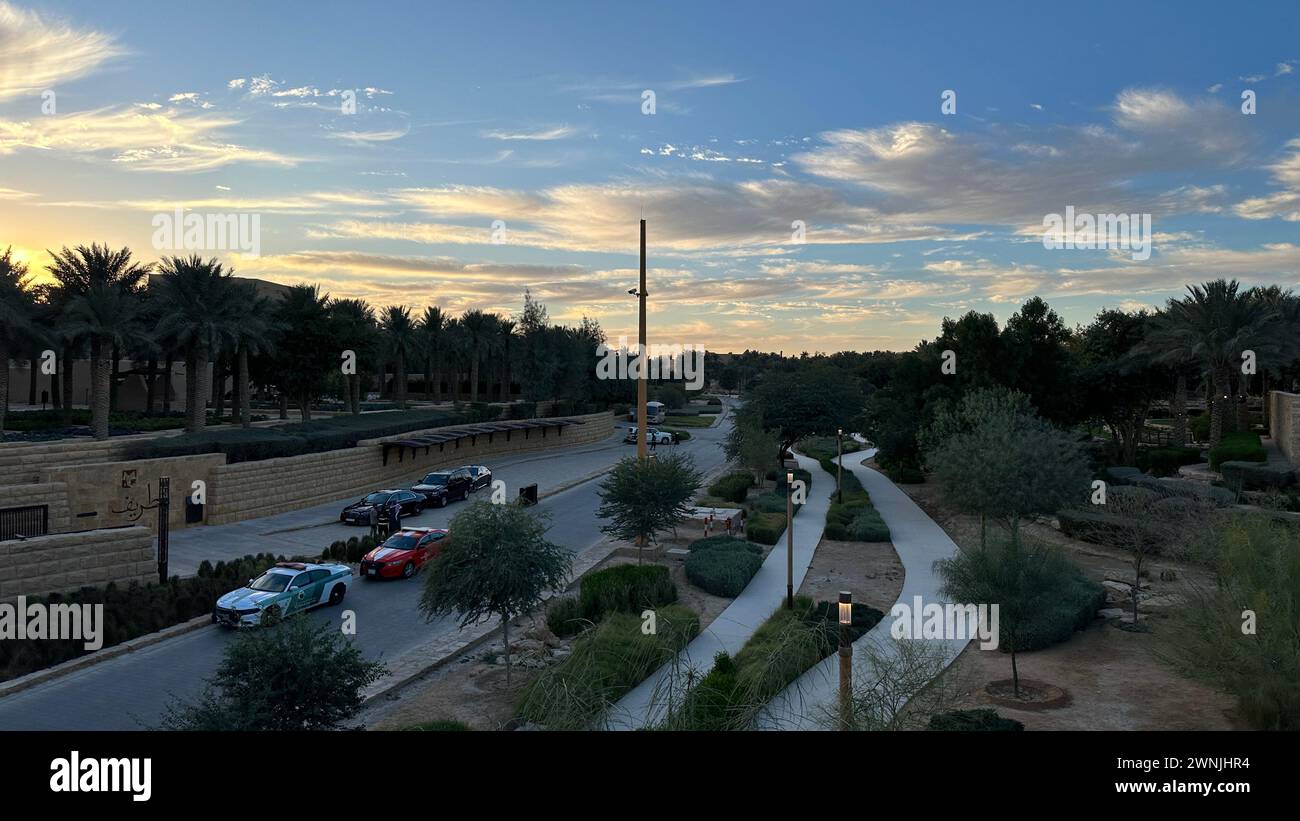 Riyadh Saudi Arabia FEB 2 2024: Al Diriyah old capital . Diriyah ruins ...