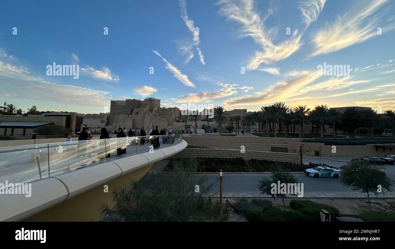 Riyadh Saudi Arabia FEB 2 2024: Al Diriyah old capital . Diriyah ruins ...