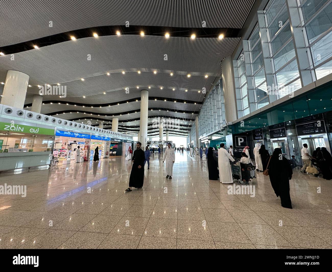 Riyadh , Saudi Arabia - Mar 11 2023 : Passengers traveling through King ...