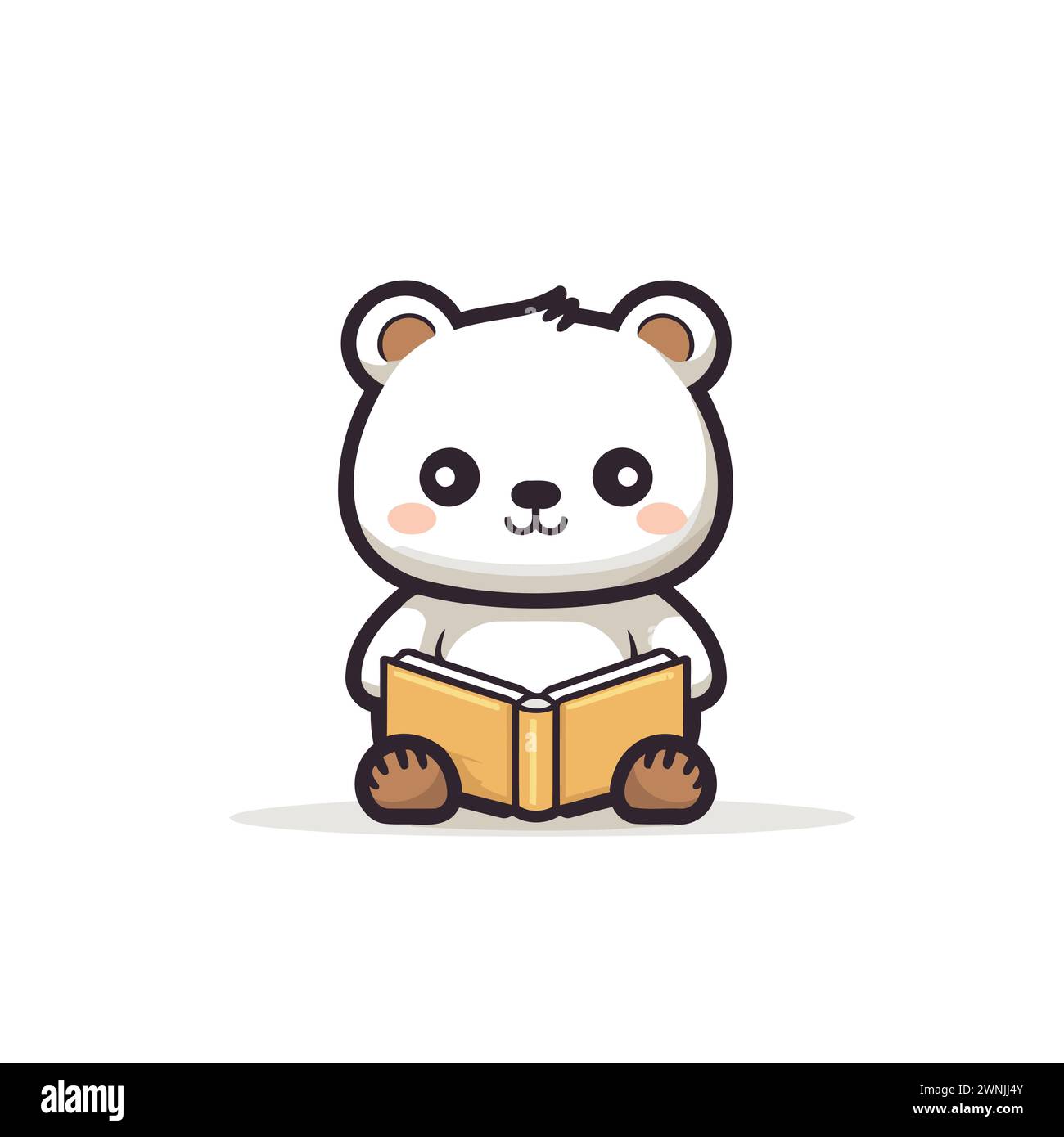Panda reading book Cut Out Stock Images & Pictures - Alamy