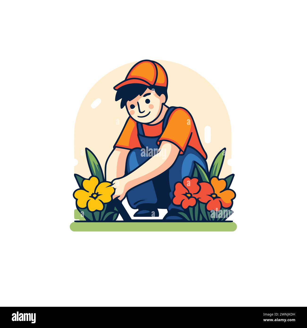 Character landscaping Stock Vector Images - Alamy