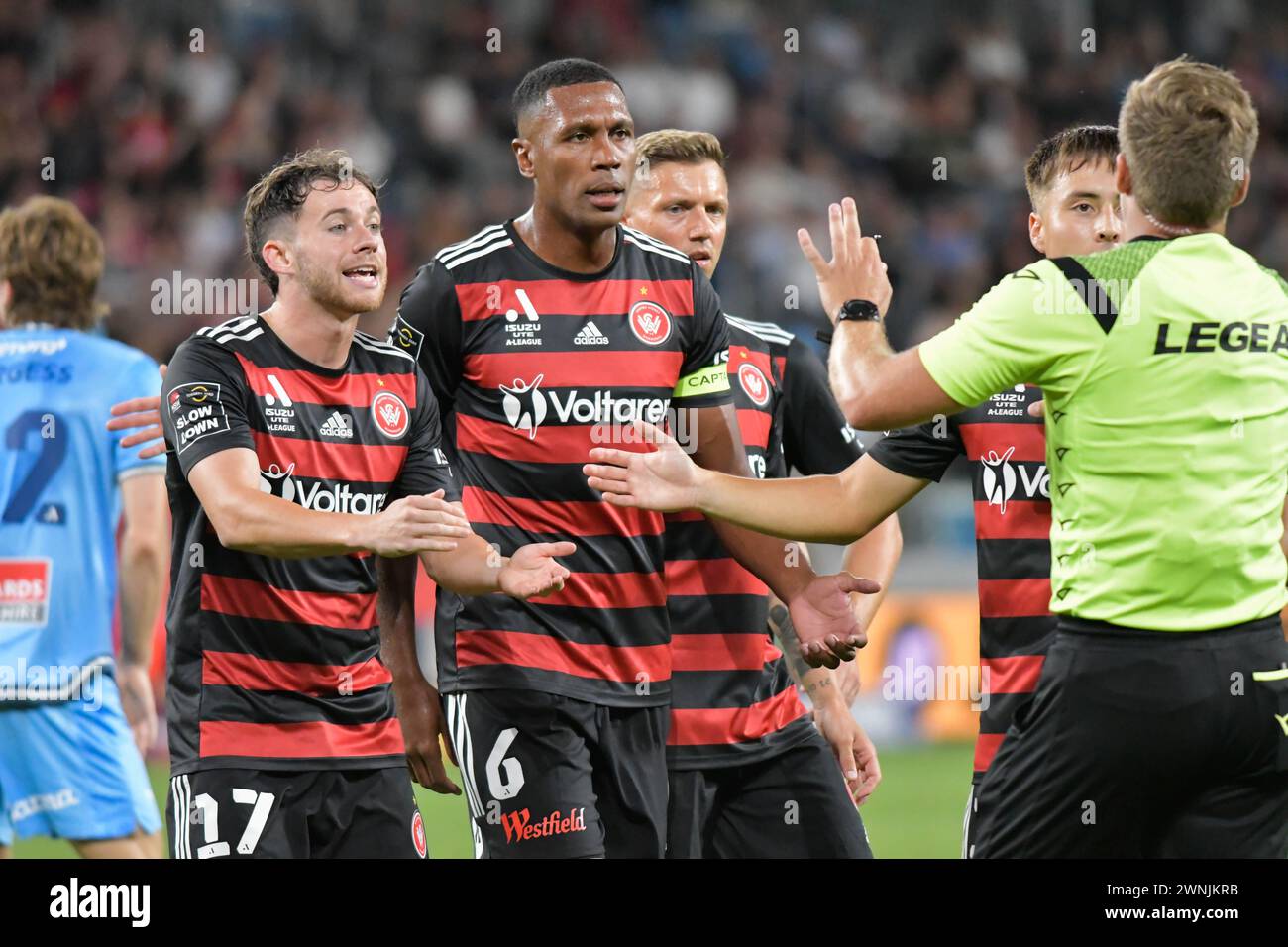 Sydney, Australia. 2nd Mar 2024 Western Sydney Wanderers players ...