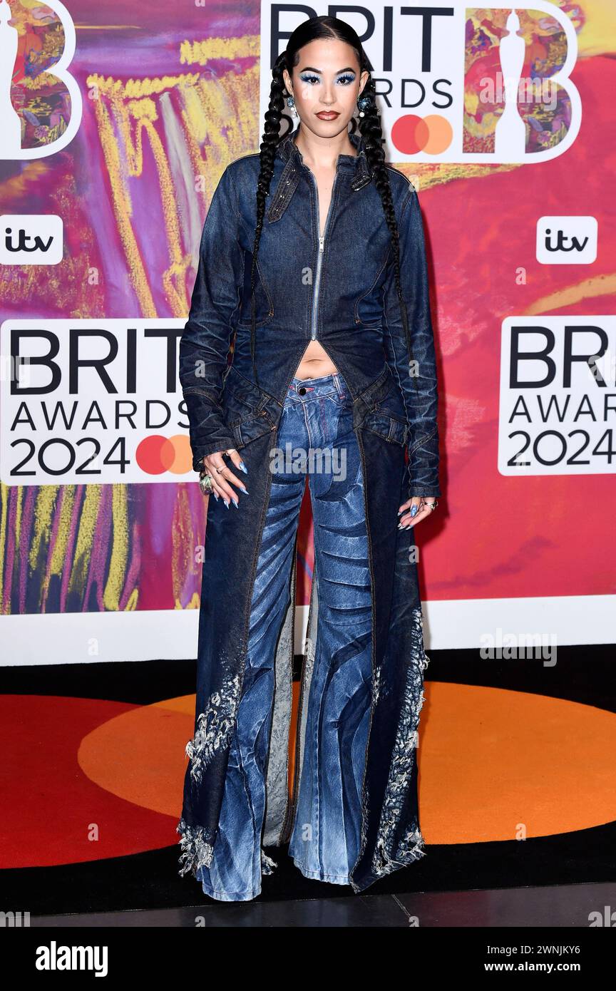 Jazzy bei der Verleihung der 44. BRIT Awards 2023 in der O2 Arena ...