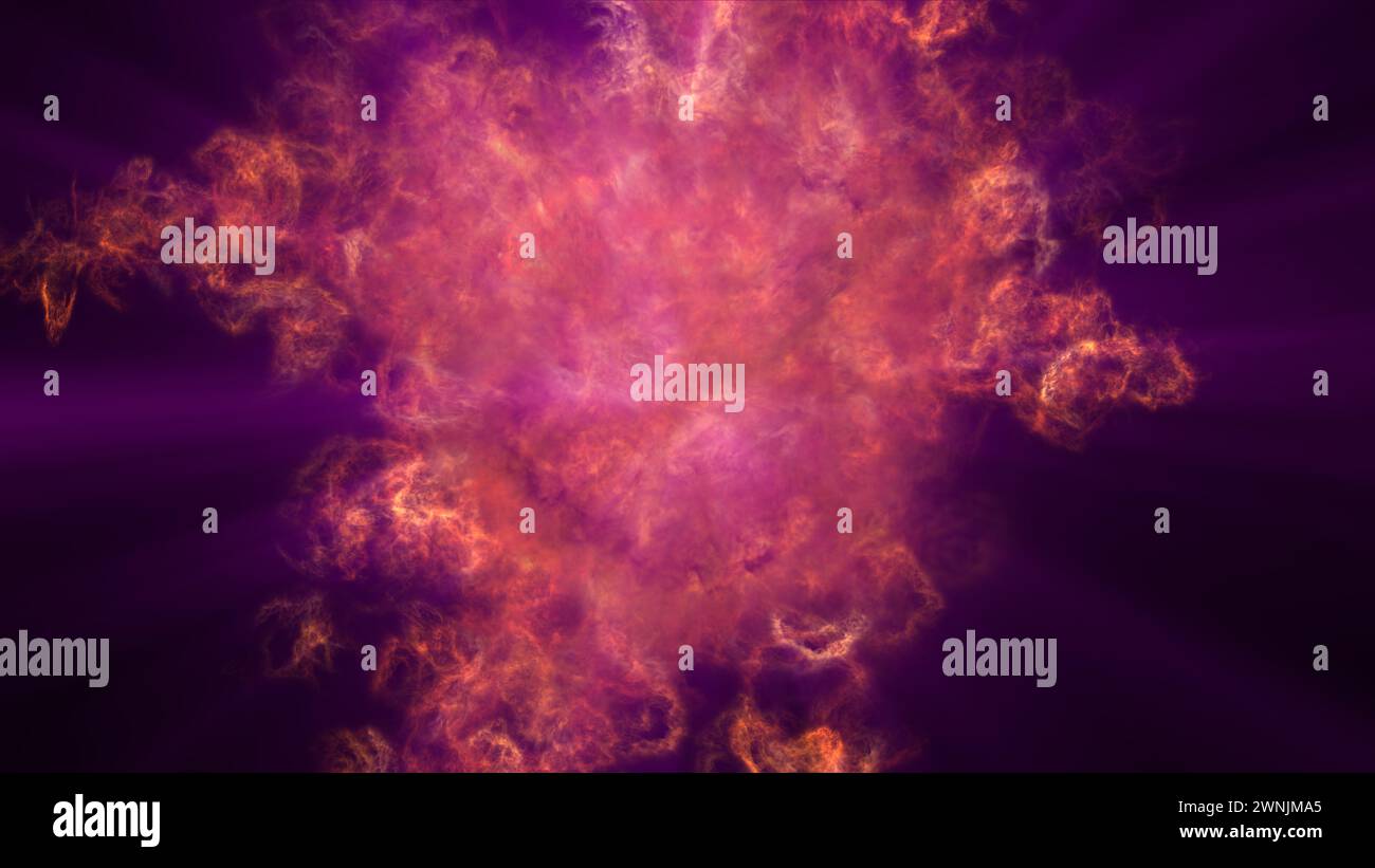 fire flame explosion in space, abstract illustration Stock Photo - Alamy