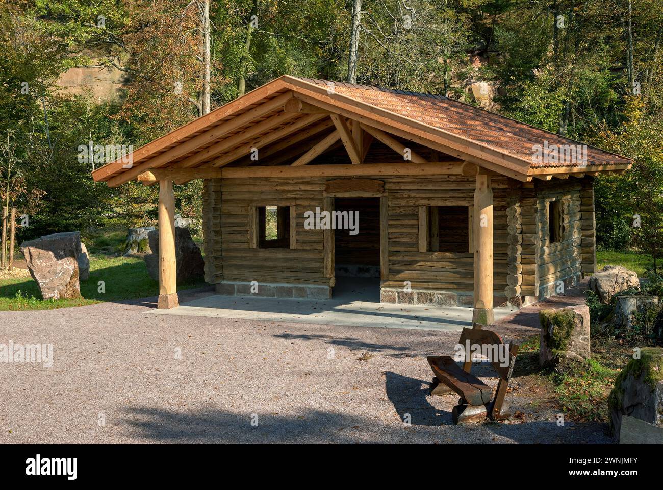 Rest hut called Wodianka Hütte at Pollasch viewpoint close to ...