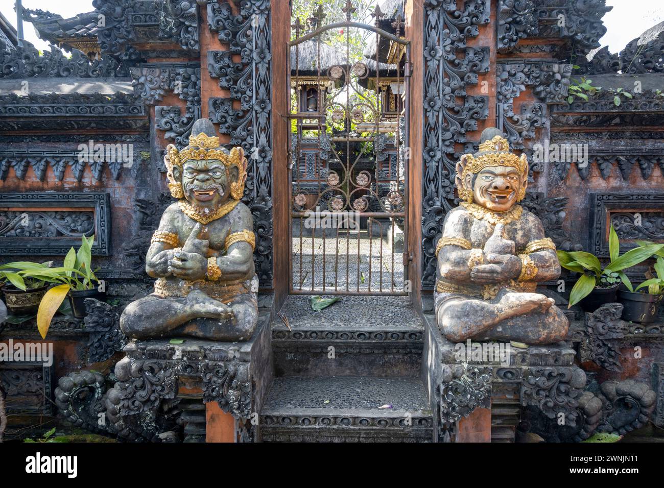 Hindu Temple Entrance Gate at Penglipuran Village, Bali, Indonesia ...