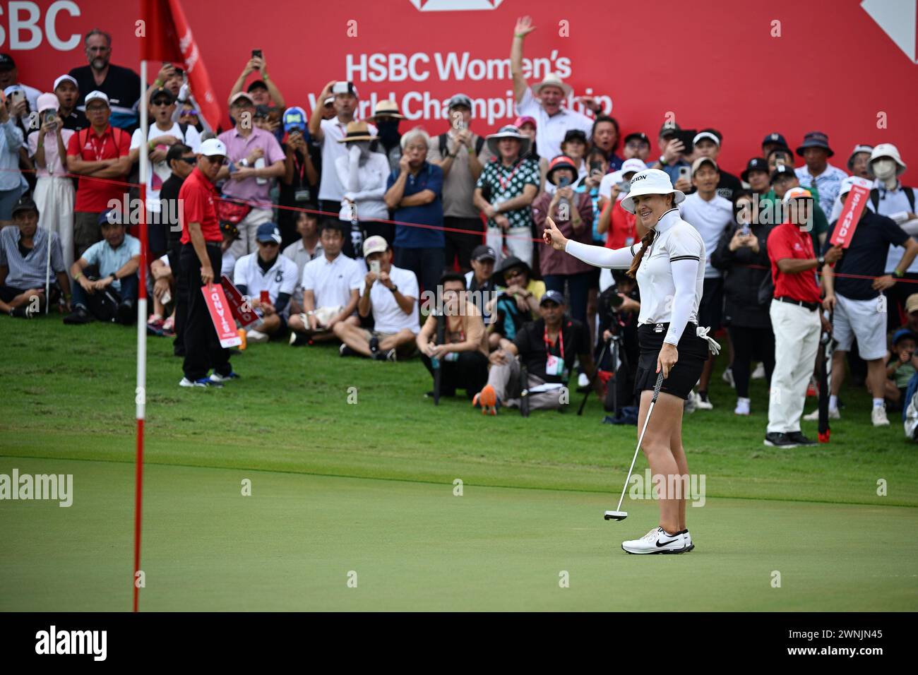 Singapore. 3rd Mar, 2024. Hannah Green of Australia celebrates after ...