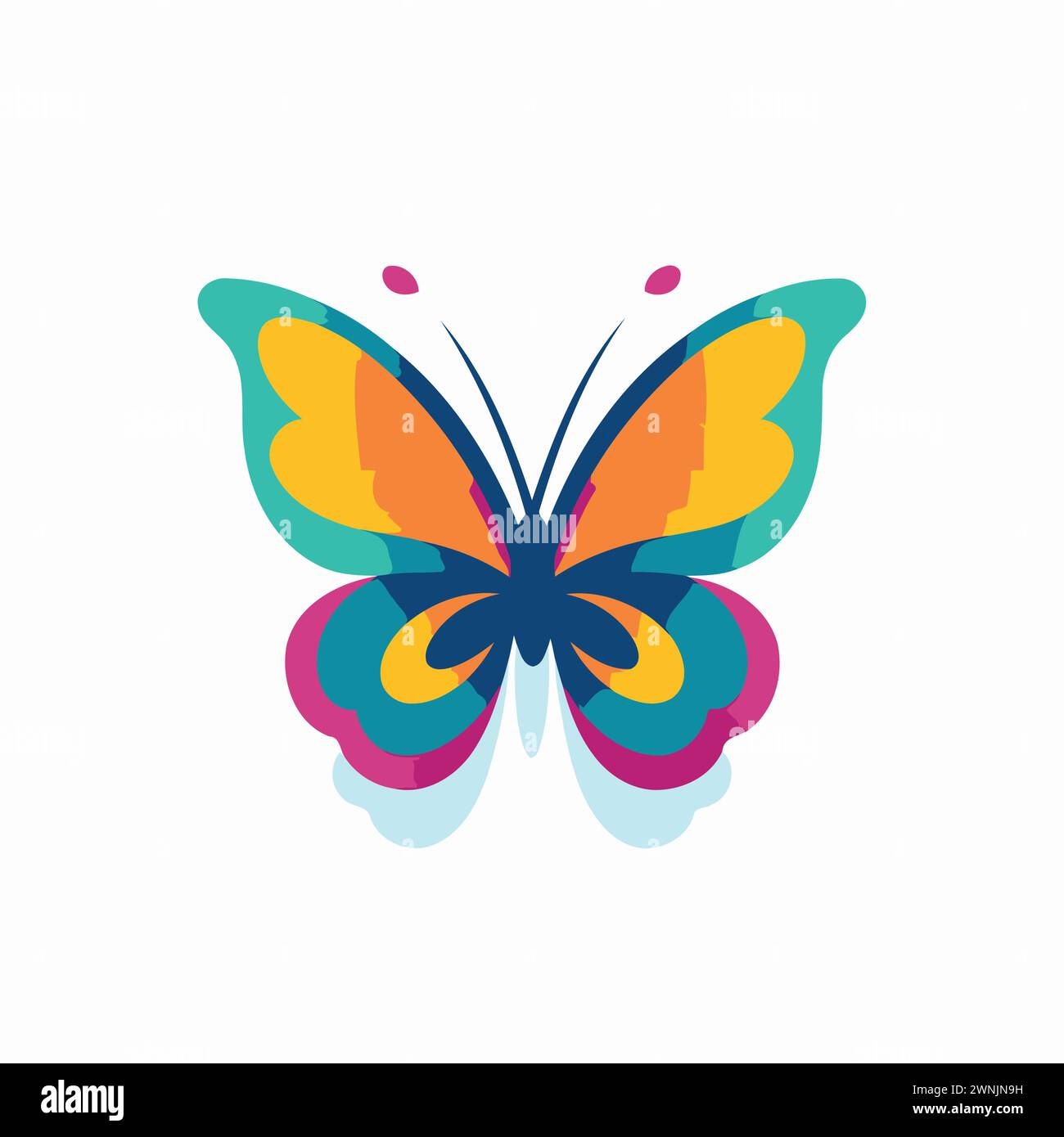 Butterfly logo logo logos logo hi-res stock photography and images - Alamy