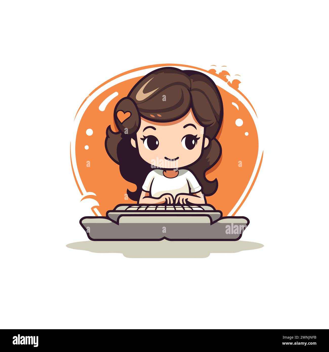 Typing on Stock Vector Images - Alamy