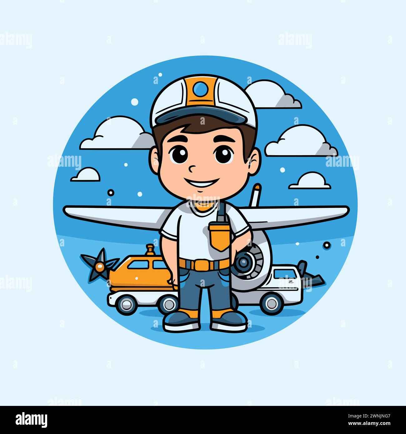 Aviation worker Stock Vector Images - Alamy