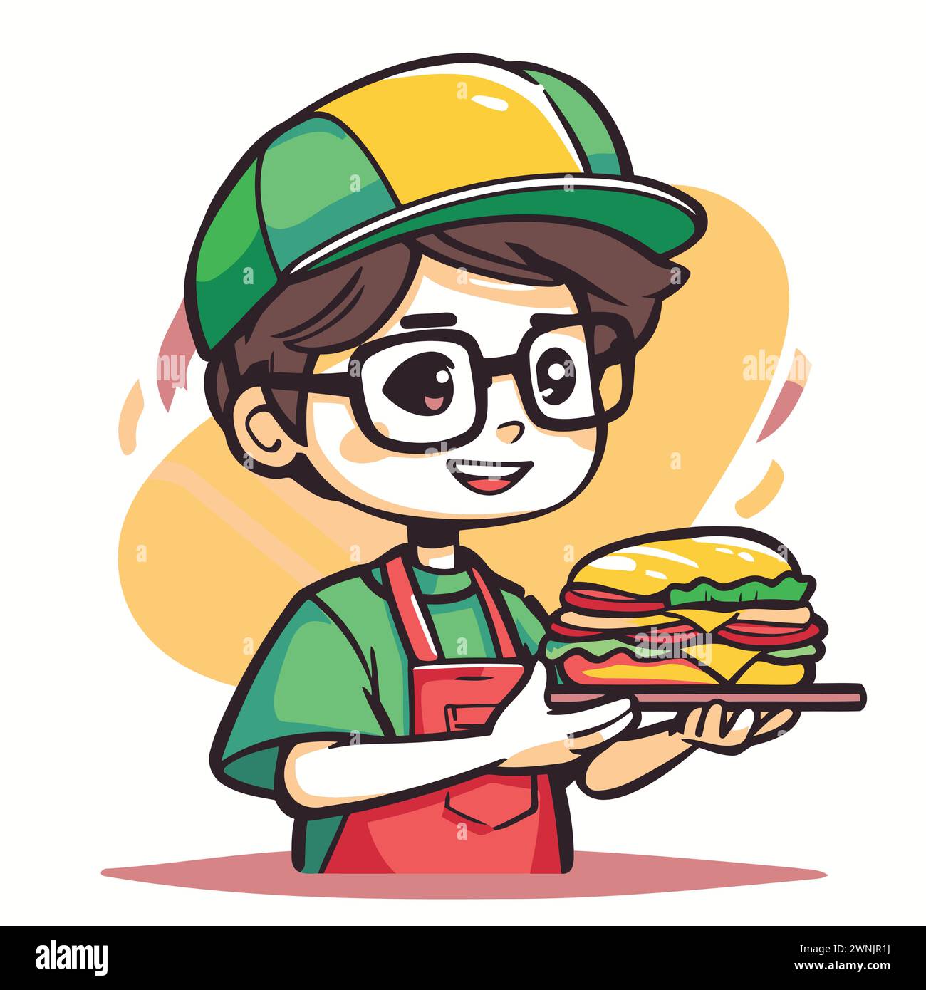 Holding a burger Cut Out Stock Images & Pictures - Alamy